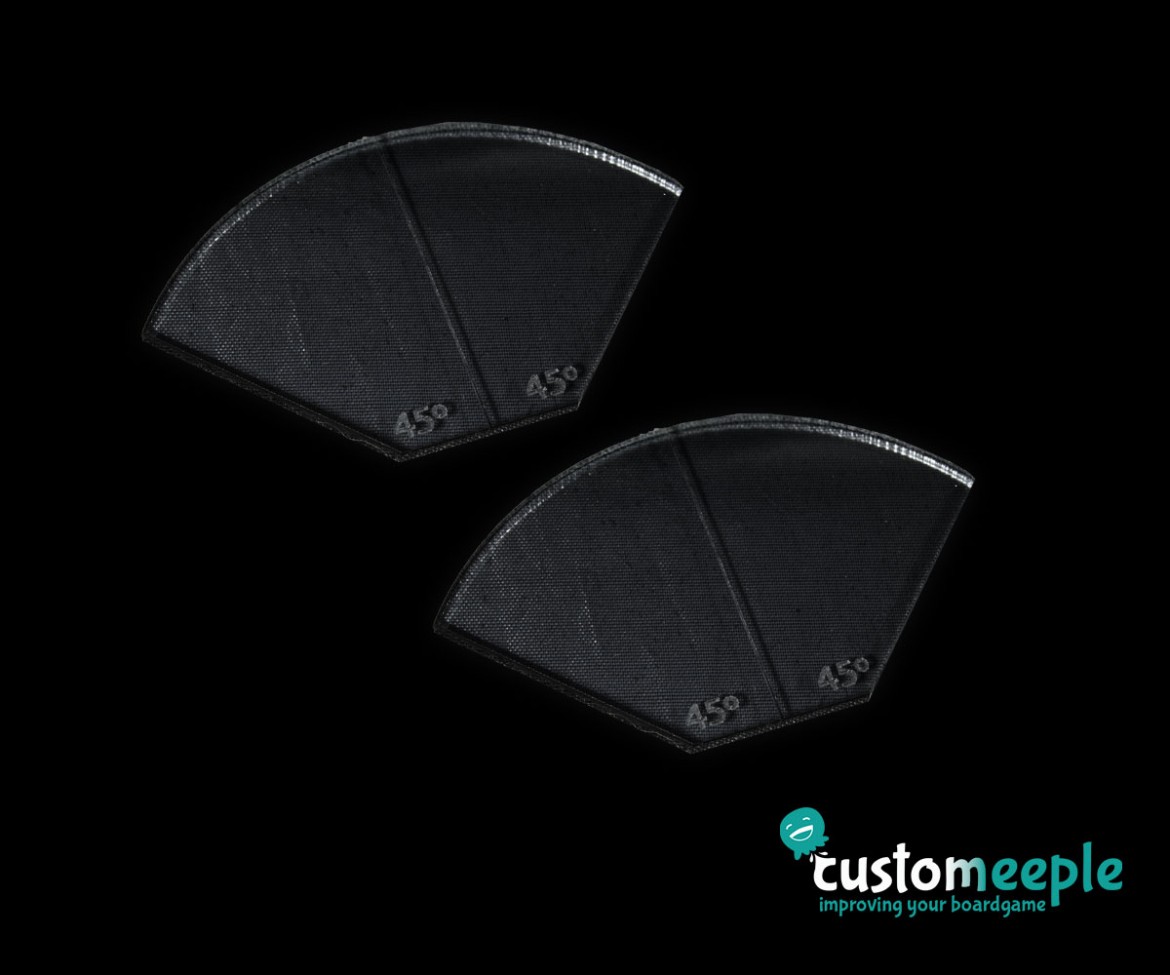 War Action arc of fire template (2 Units) – Customeeple