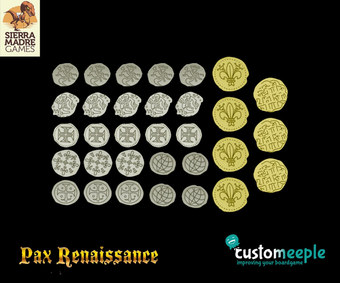 Pax Renaissance deluxe Coins (32 Units) – Customeeple
