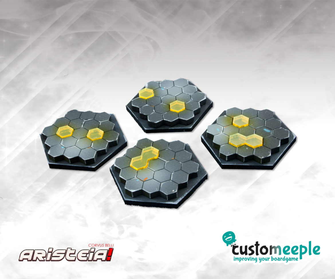 Aristeia! hex bases (4 units) – Customeeple