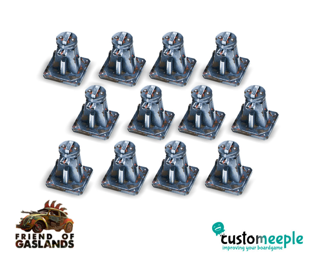 Gaslands compatible Turrets (12 Units) – Customeeple