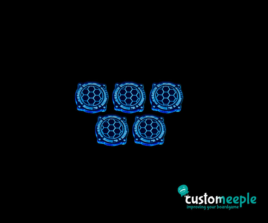 Xwing compatible Shield tokens (5 Units) - Customeeple