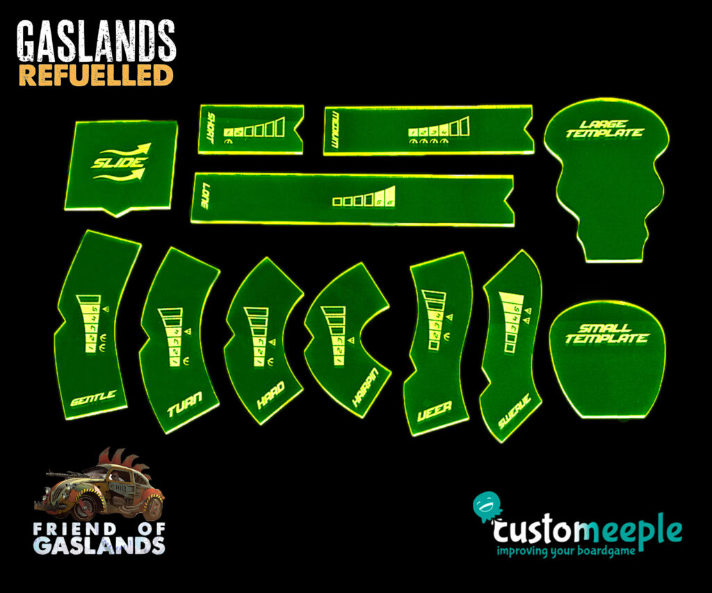 Gaslands REFUELLED Templates “NFS” (12 Units) – Customeeple