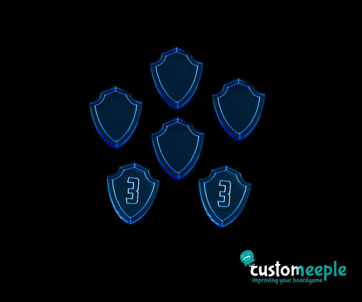 Keyforge compatible Armour Token V2 (6 Units) – Customeeple