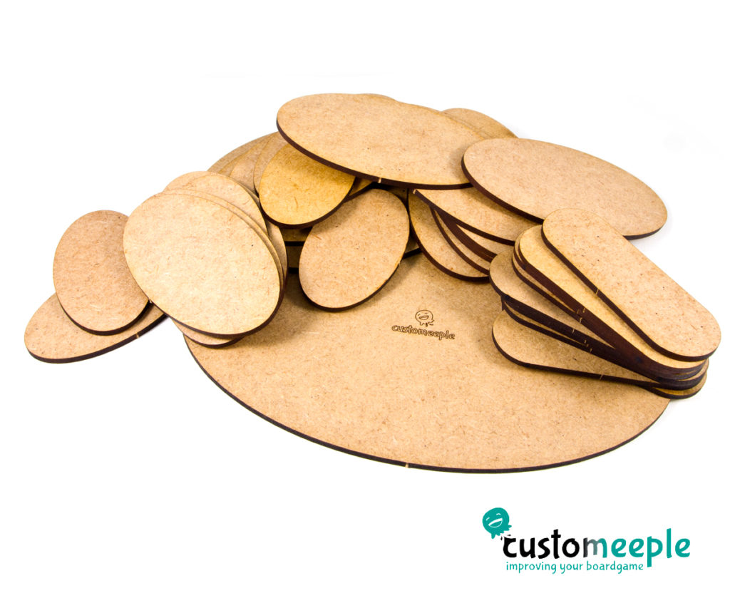 MDF Oval Bases – Customeeple
