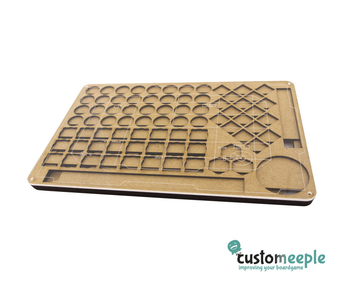 Xwing compatible Feldherr tray (compatible with cardboard tokens ...