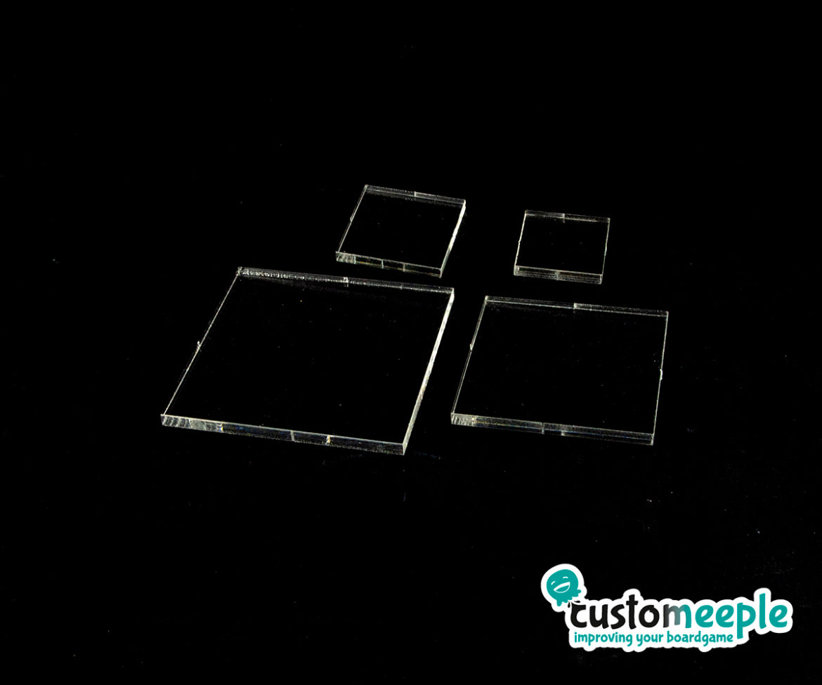 Transparent Acrylic Square Bases – Customeeple
