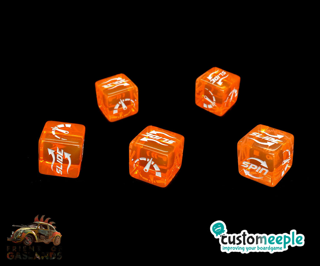 Gaslands compatible 16mm Dice set “nfs” (5 units) – Customeeple