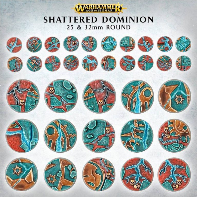 Shattered Dominion 25 & 32mm bases – Customeeple
