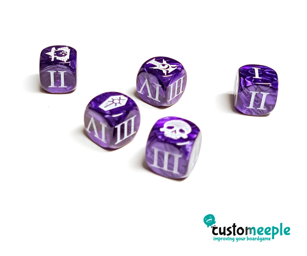 Custom Marble dice with your design (5 Units) – Customeeple