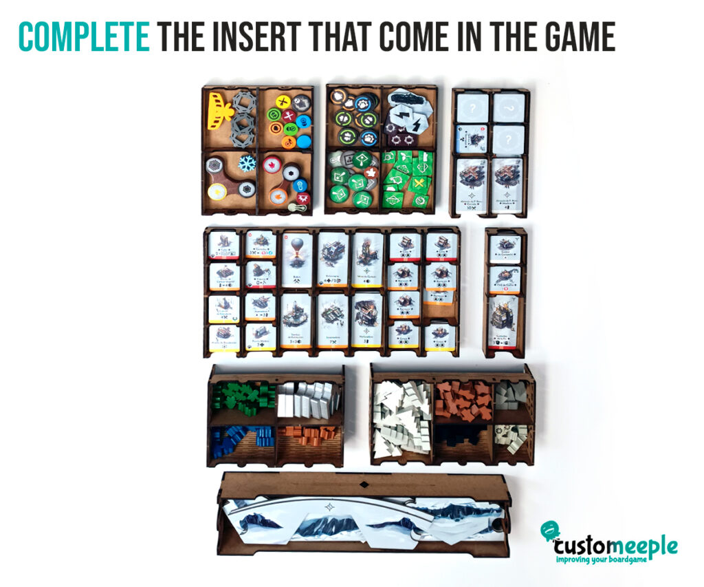 Frostpunk game Compatible Top Insert | Organizer – Customeeple