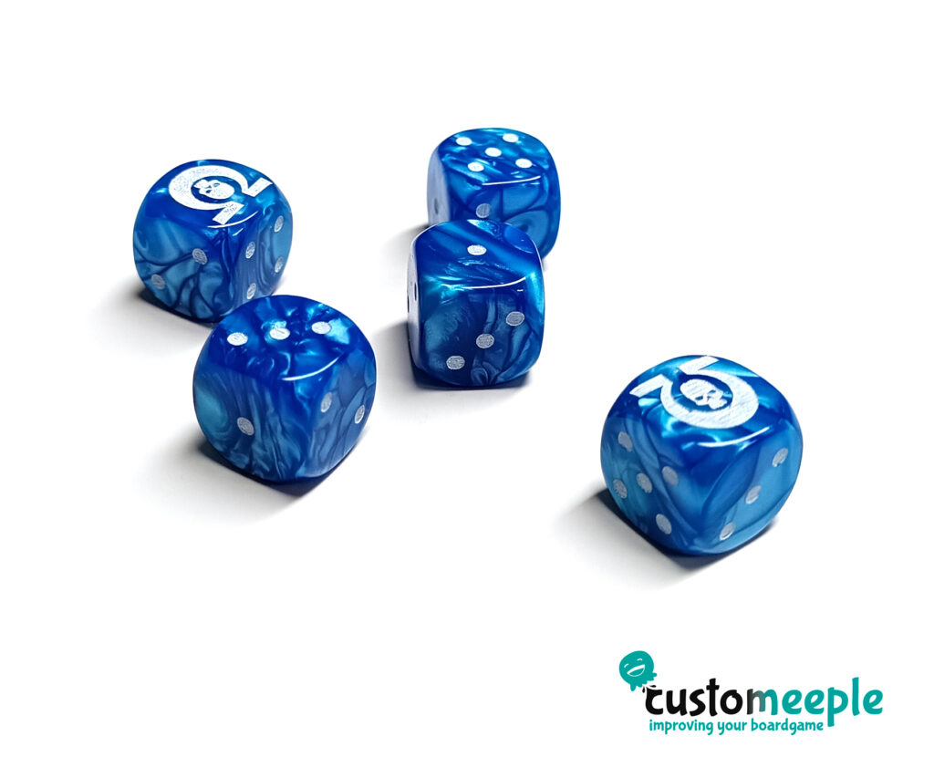 Custom Marble dice with your design (5 Units) – Customeeple