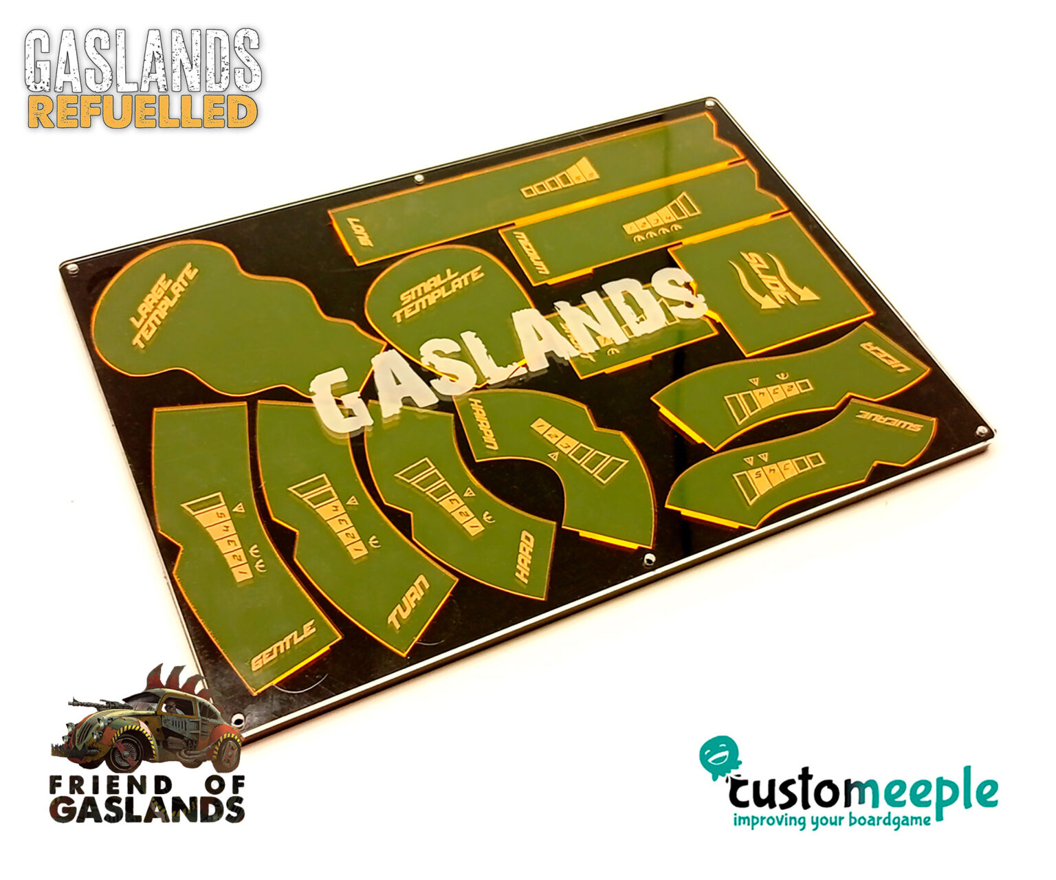 Gaslands Refuelled compatible template tray – Customeeple